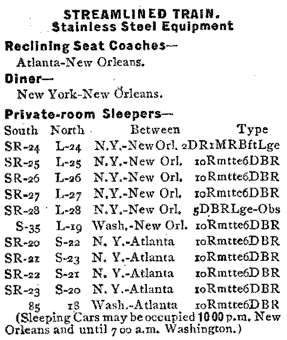 "The Crescent" (Train): Route, Schedule, Timetable