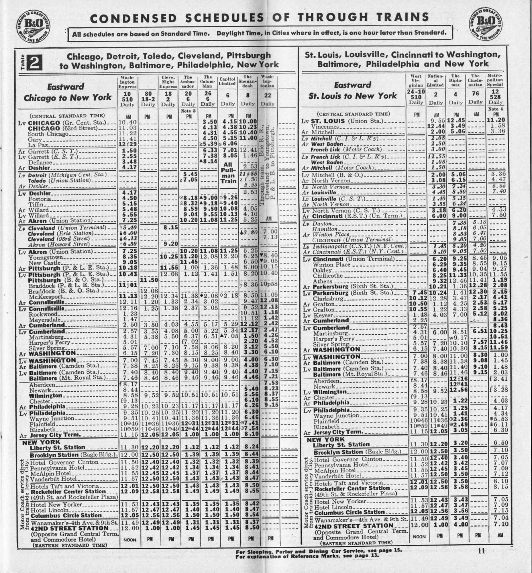 Capitol Limited (Train): Schedule, Route Map, Consist