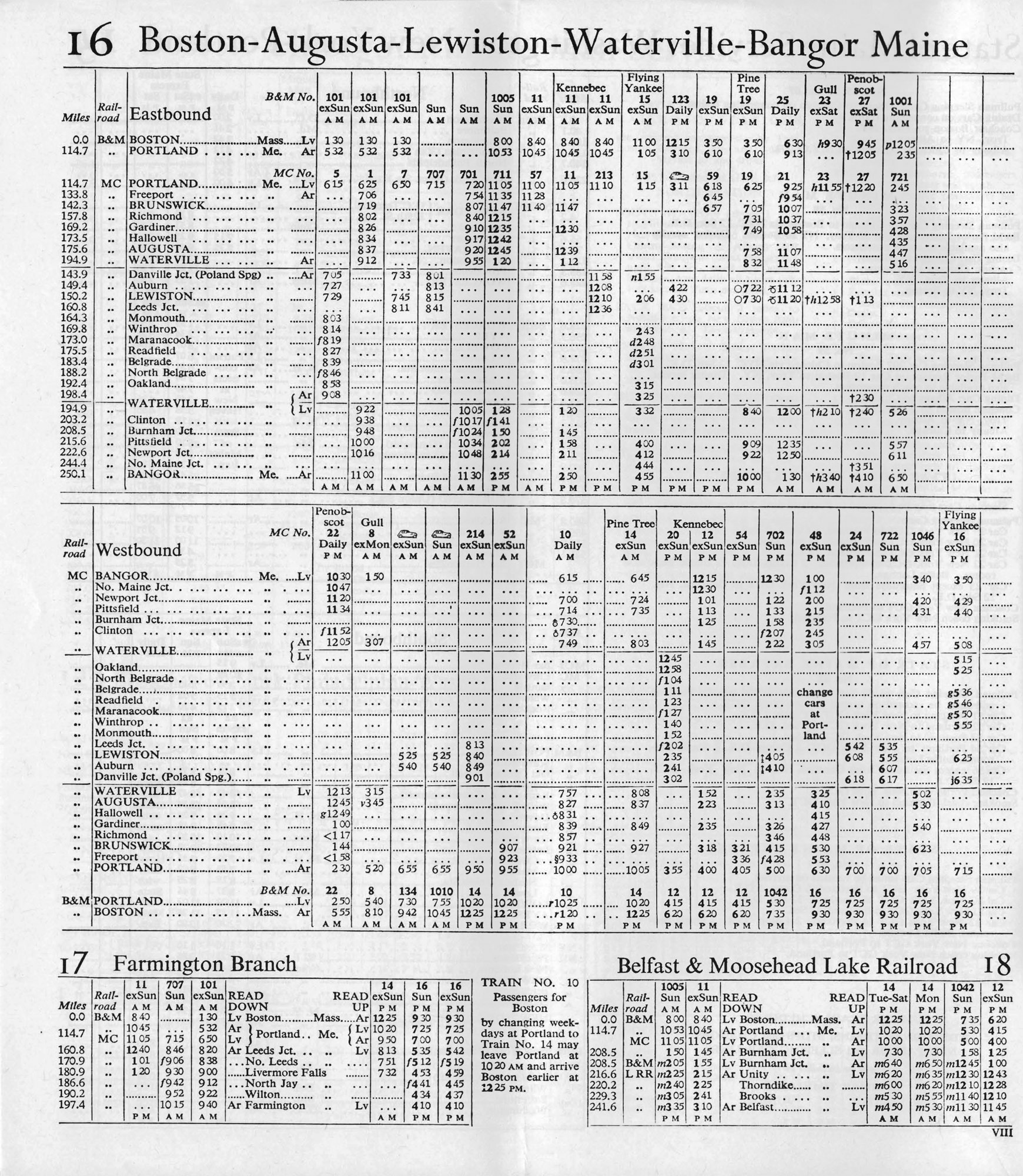 Flying Yankee (Streamlined Train): Timetable, Consist, Route