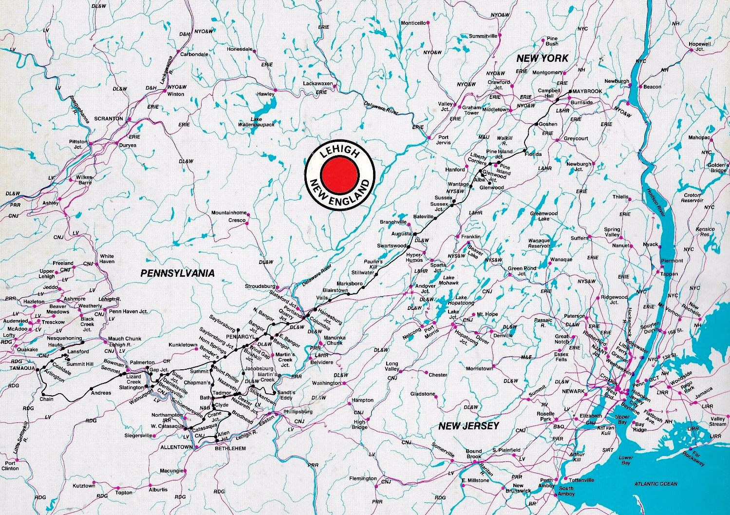 The Lehigh and New England Railroad