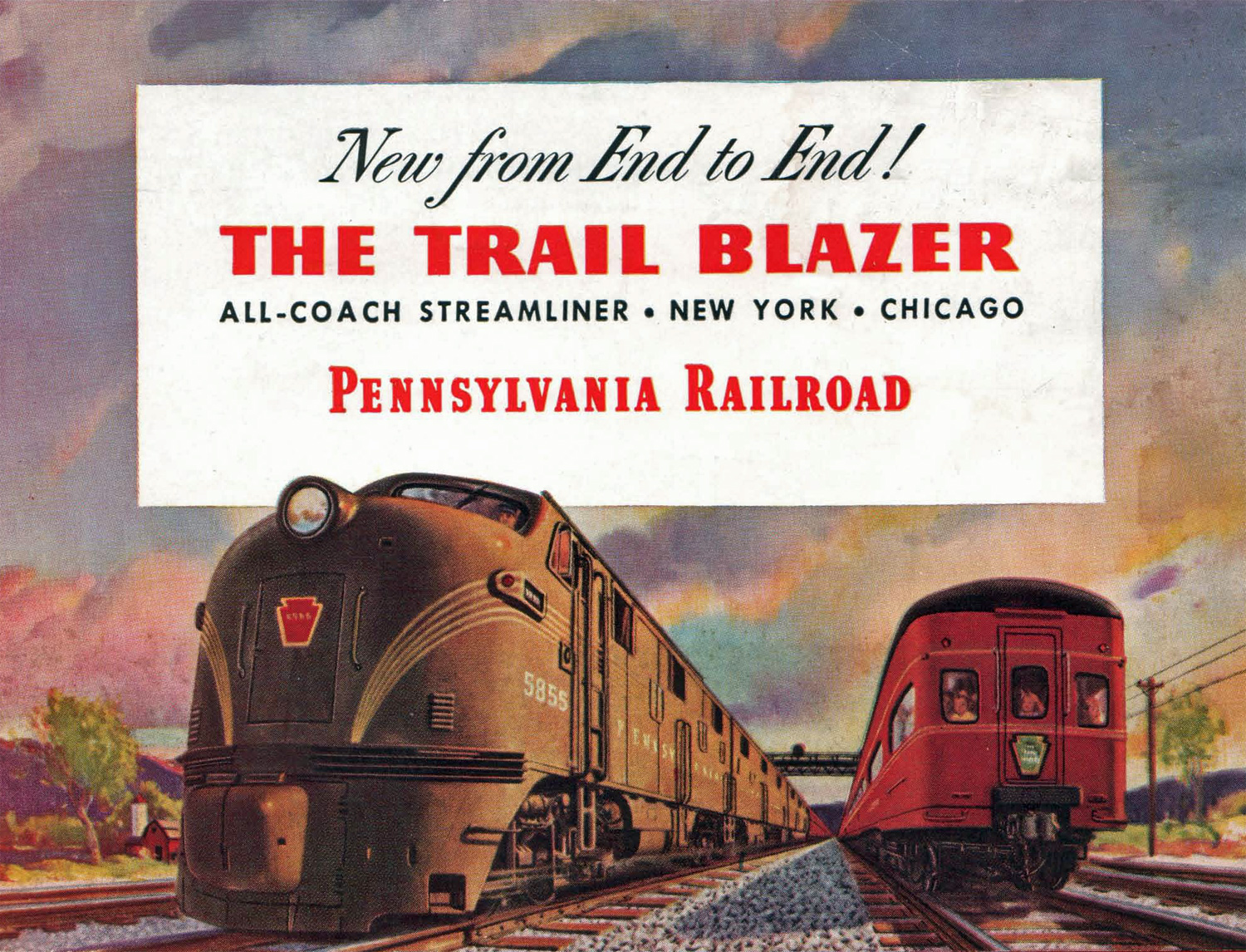 PRR's "Trail Blazer" (Train): Timetable, Schedule, Route