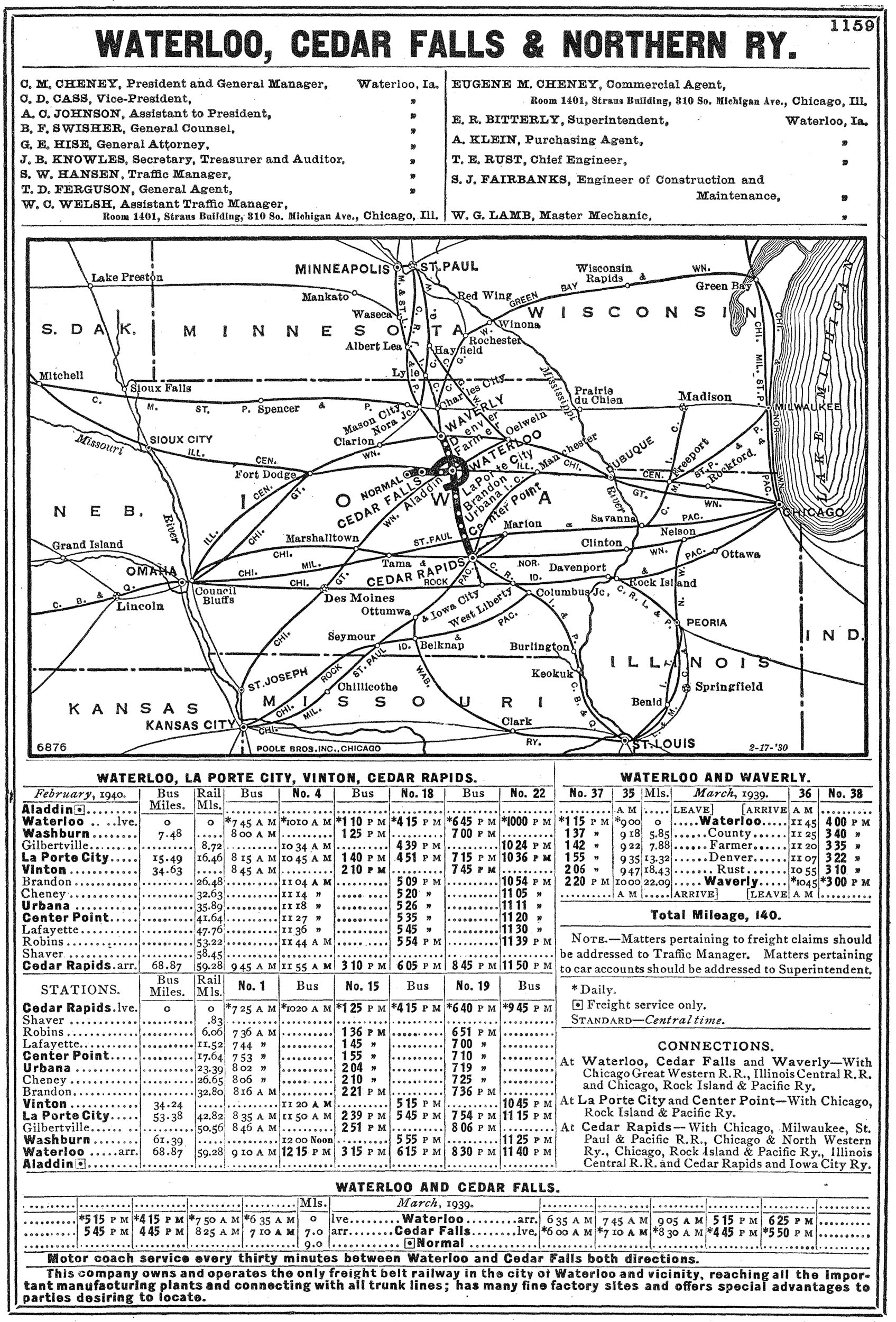 Waterloo, Cedar Falls & Northern Railway