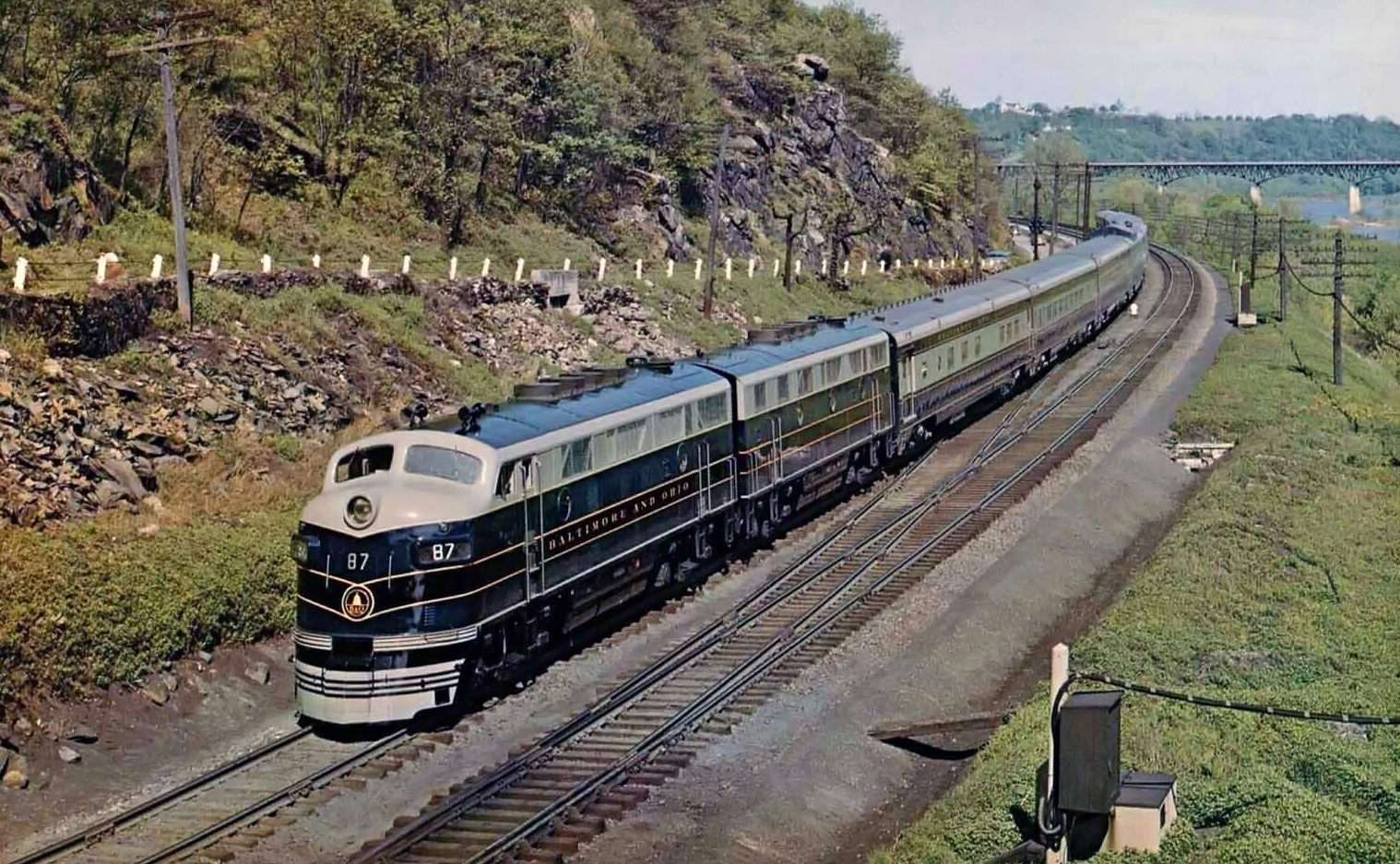 B&O's "Columbian" (Train): Route, Consist, Timetable