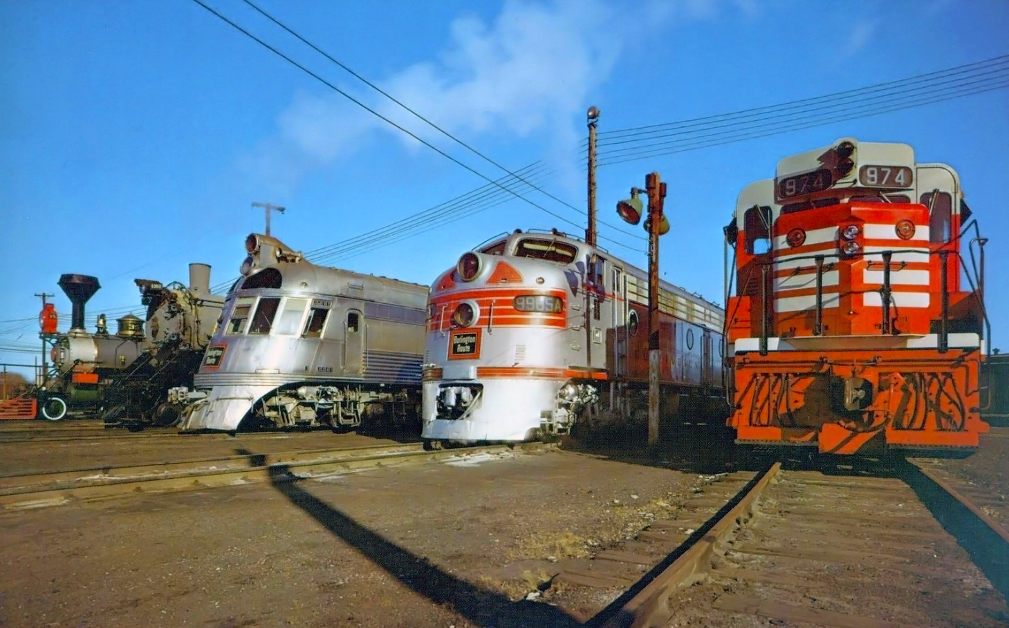 Burlington Railroad (CB&Q): Map, History, Timetable, Rosters, Photos